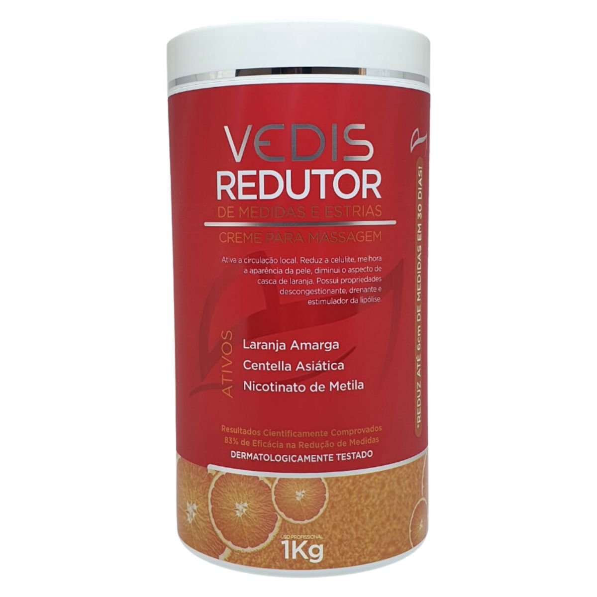 Creme Redutor de Medidas Uso Profissional Vedis 1kg